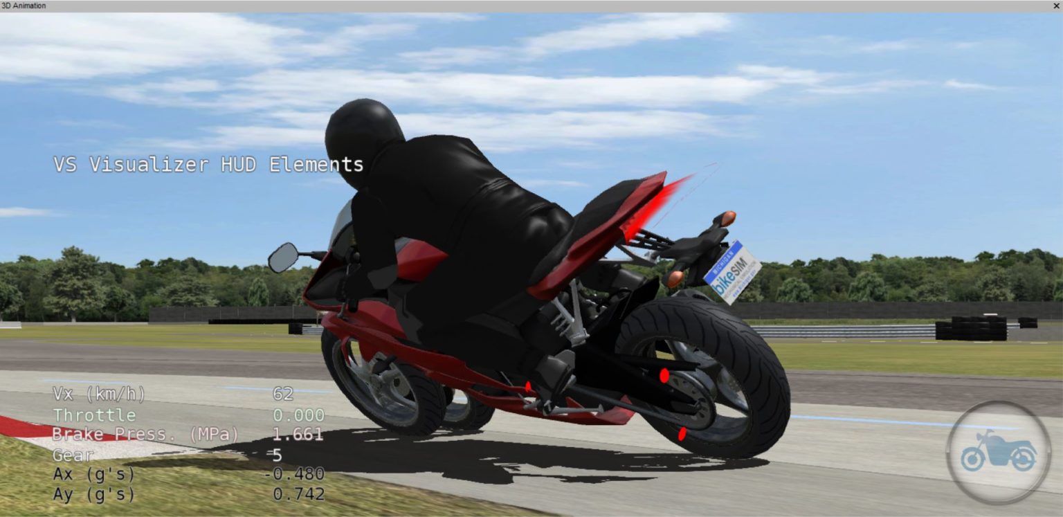 BikeSim | Bike dynamics simulation - 2 wheels vehicle | AMET